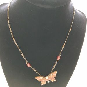 Sorrelli | Jewelry | Vintage Sorrelli Pink Butterfly Necklace | Poshmark